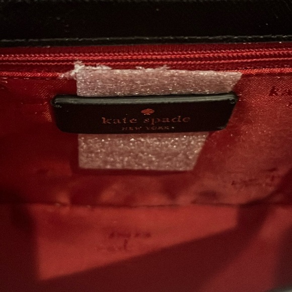 kate spade | Bags | Kate Spade Madison Lip Toss Saddle Bag Black Multi ...